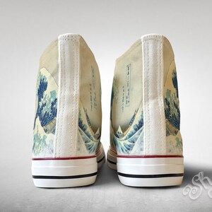 Great Wave off Kanagawa Painting, Custom Made Shoes - Etsy