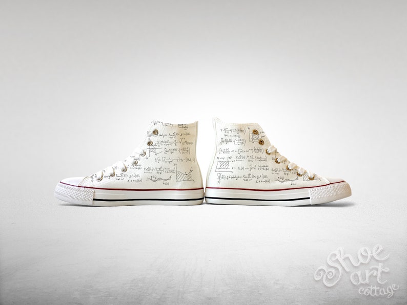 I Love Math, Calculus, Custom Made Shoes - Etsy