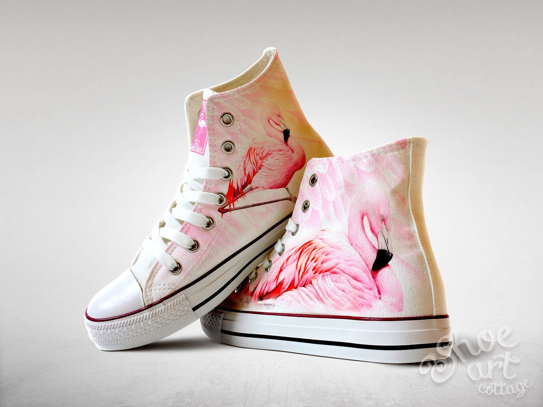 Pink Flamingo, Custom Made Shoes - Etsy