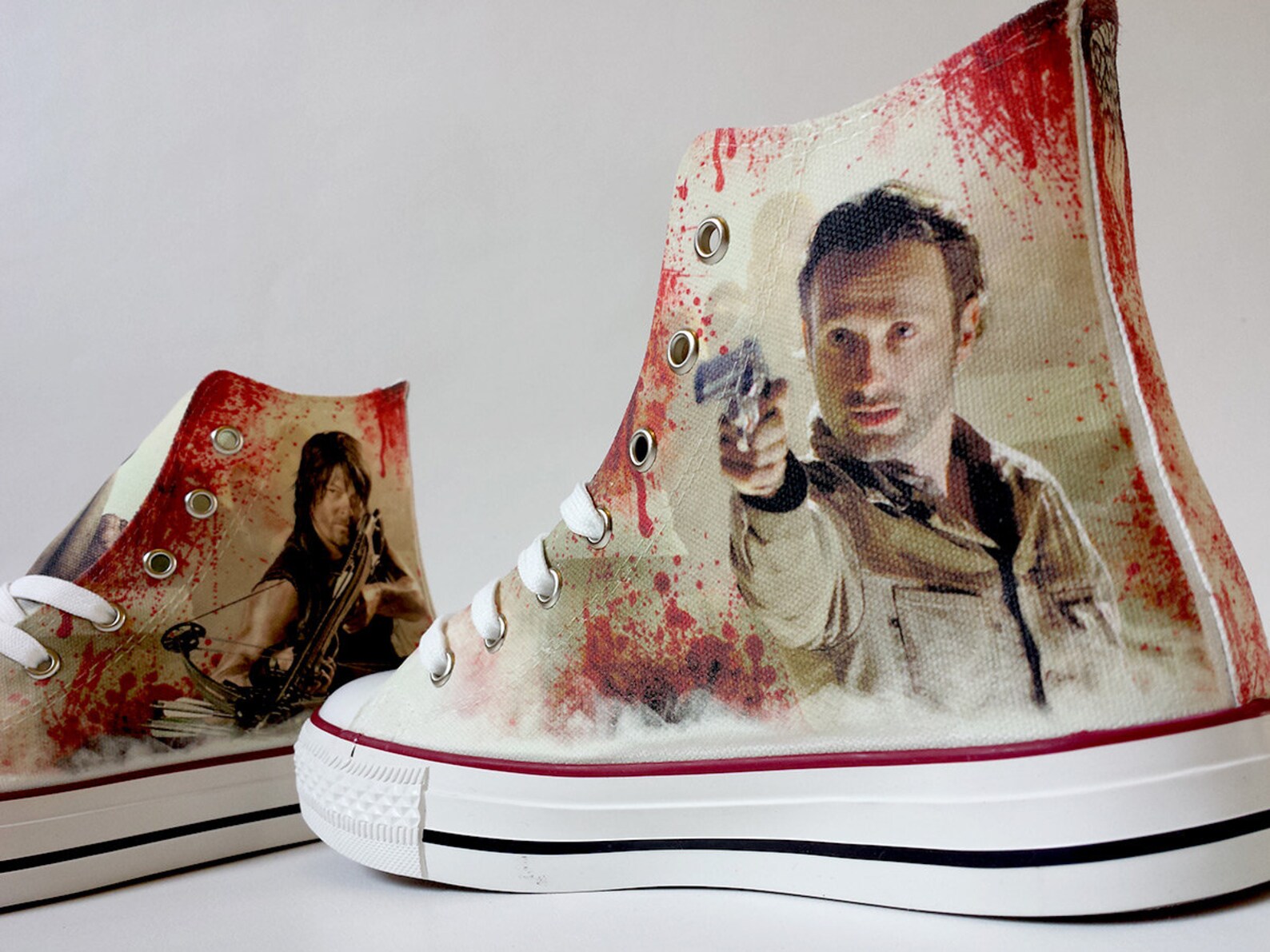 Zombie Hunter Custom Made Shoes | Etsy