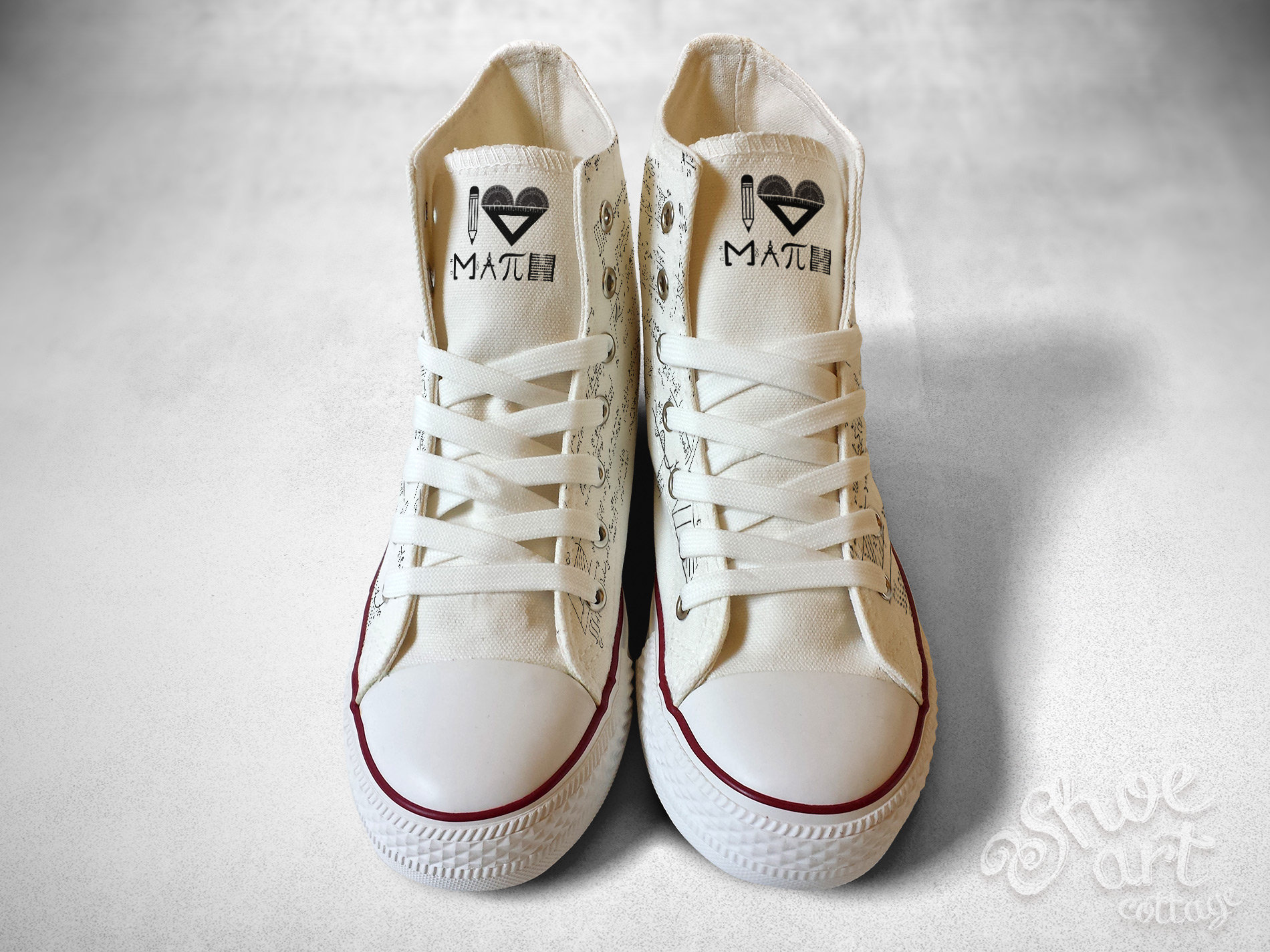 I Love Math, Calculus, Custom Made Shoes - Etsy
