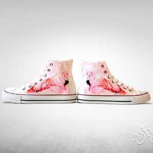 Pink Flamingo, Custom Made Shoes - Etsy