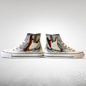 Electric Guitar With Amplifier Custom Made Shoes | Etsy