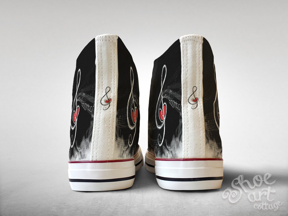 I Love Music Treble Clef Music is My Life Custom Made Shoes - Etsy