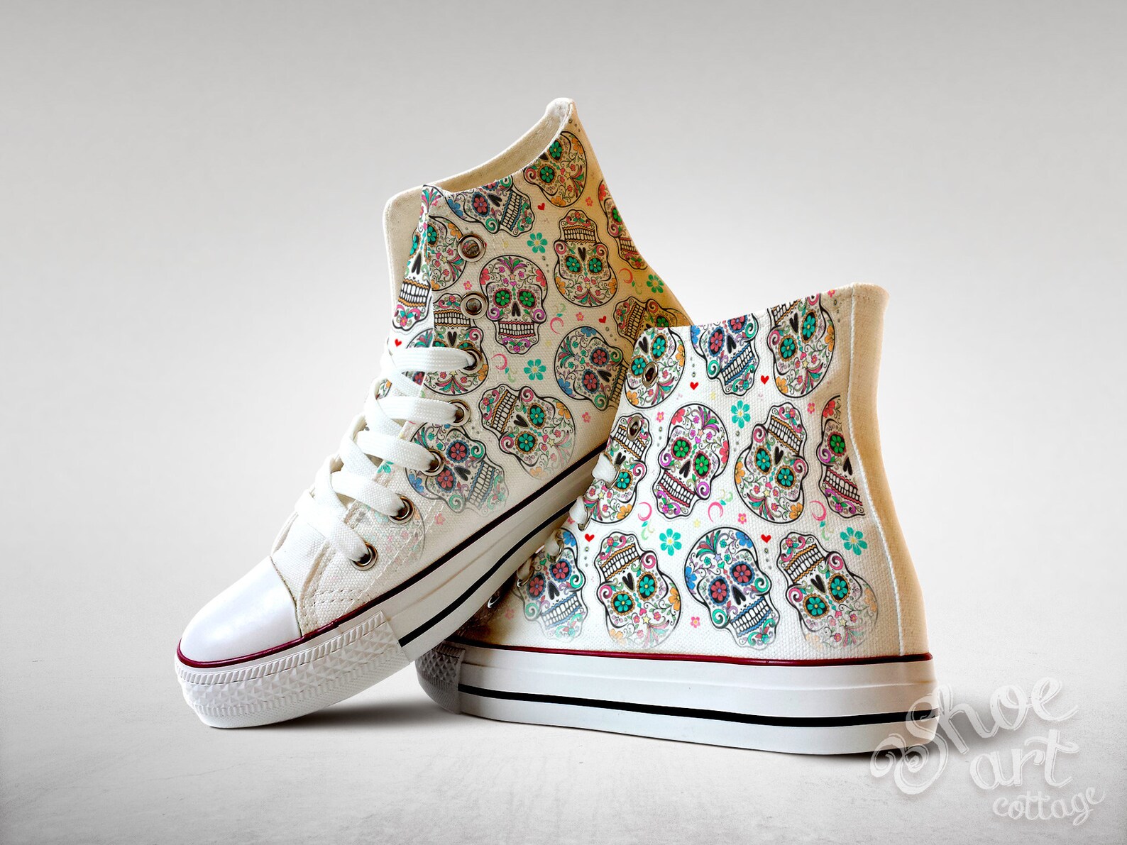 Sugar Skull Custom Made Shoes - Etsy