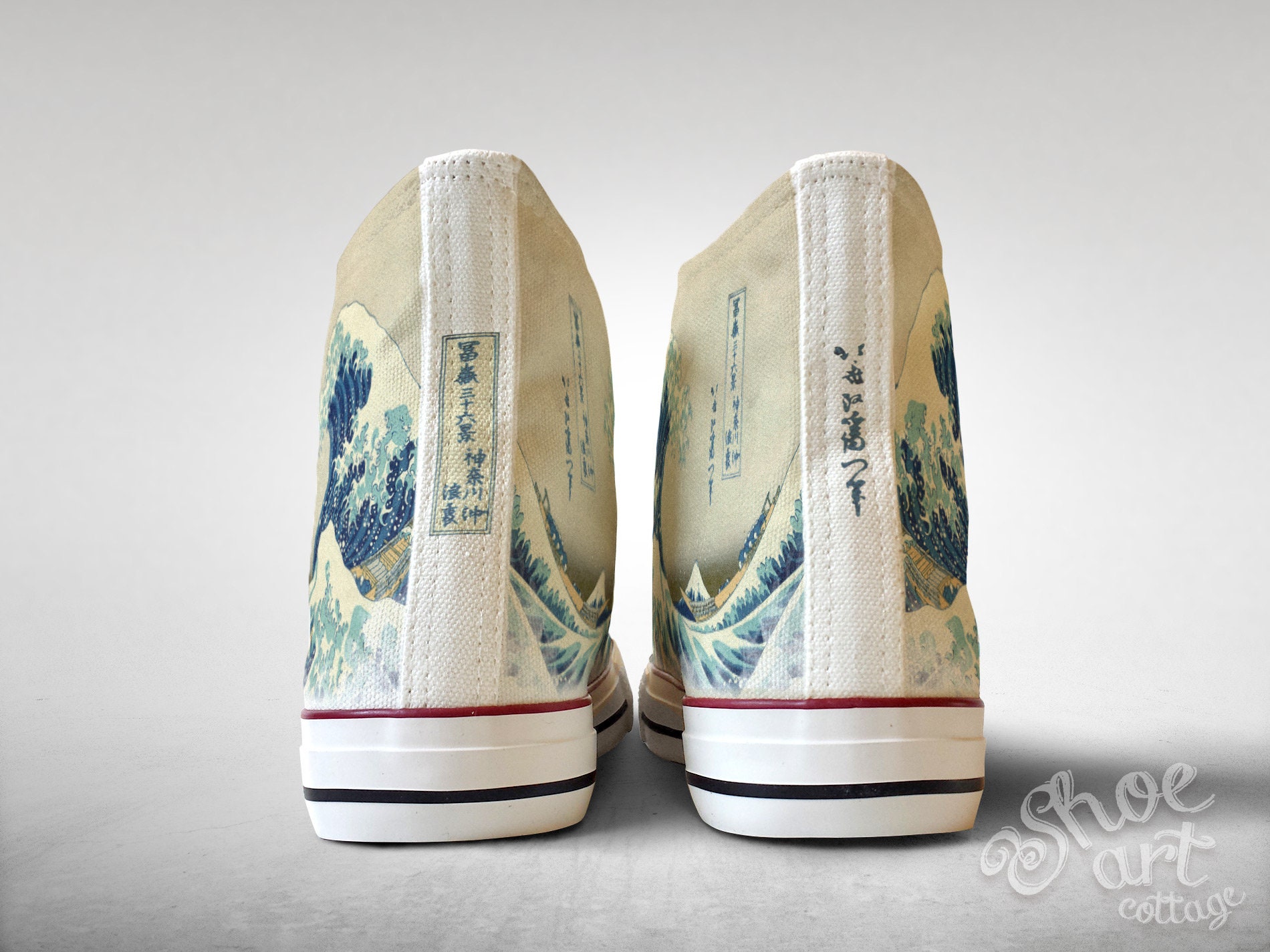 Great Wave off Kanagawa Painting Custom Made Shoes - Etsy