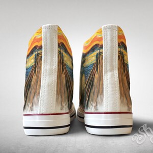 The Scream Painting, Custom Made Shoes - Etsy