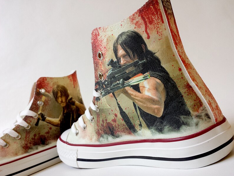 Zombie Hunter Custom Made Shoes | Etsy