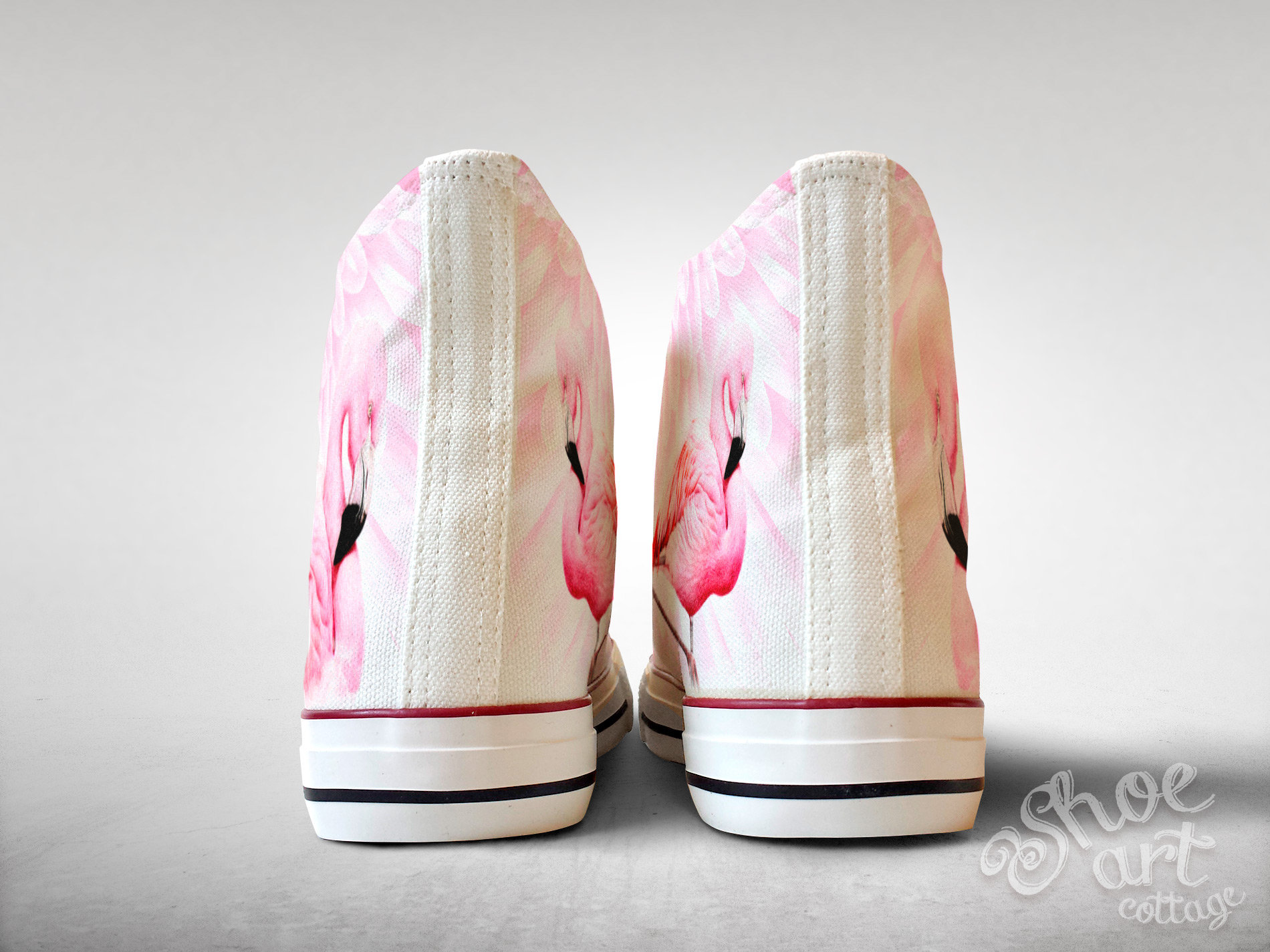 Pink Flamingo, Custom Made Shoes - Etsy