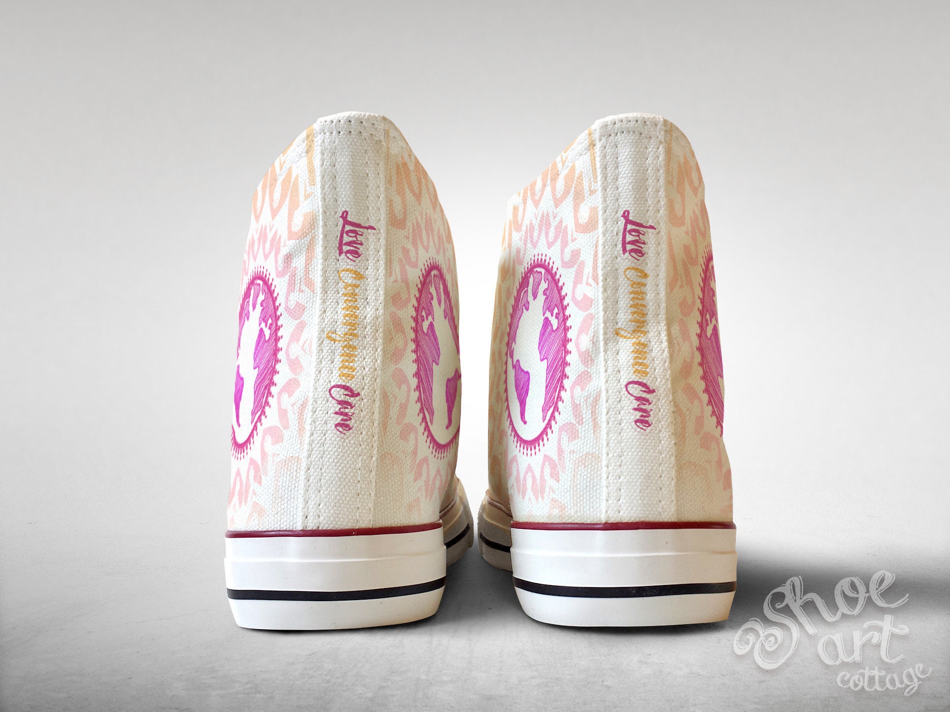 Love Care Convergence We Are One Custom Made Shoes - Etsy