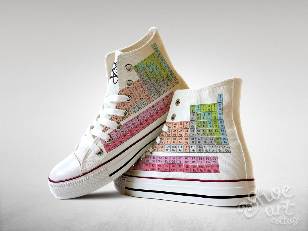 Periodic Table of Elements, Custom Made Shoes - Etsy