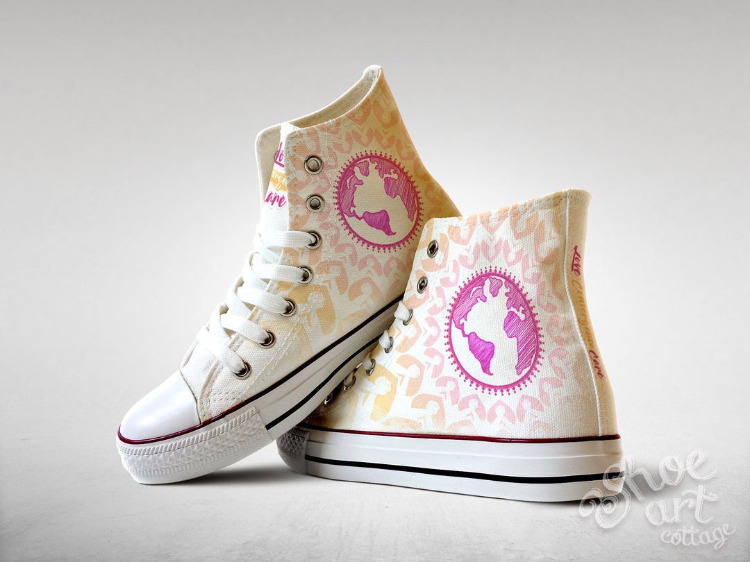 Love, Care, Convergence, We Are One, Custom Made Shoes - Etsy
