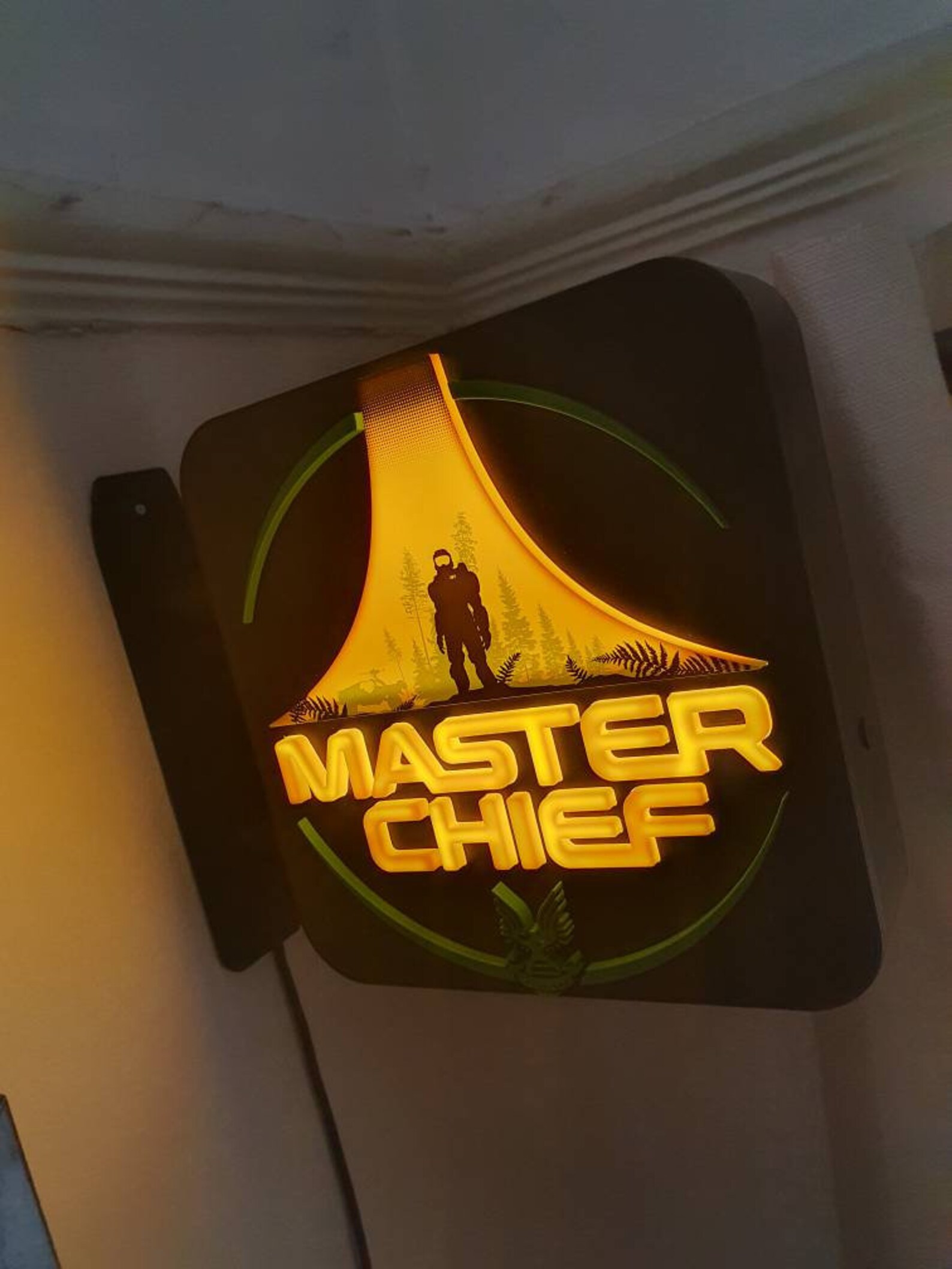 Halo Master Chief Wall Mountable Lamp Logo Sign Light up - Etsy