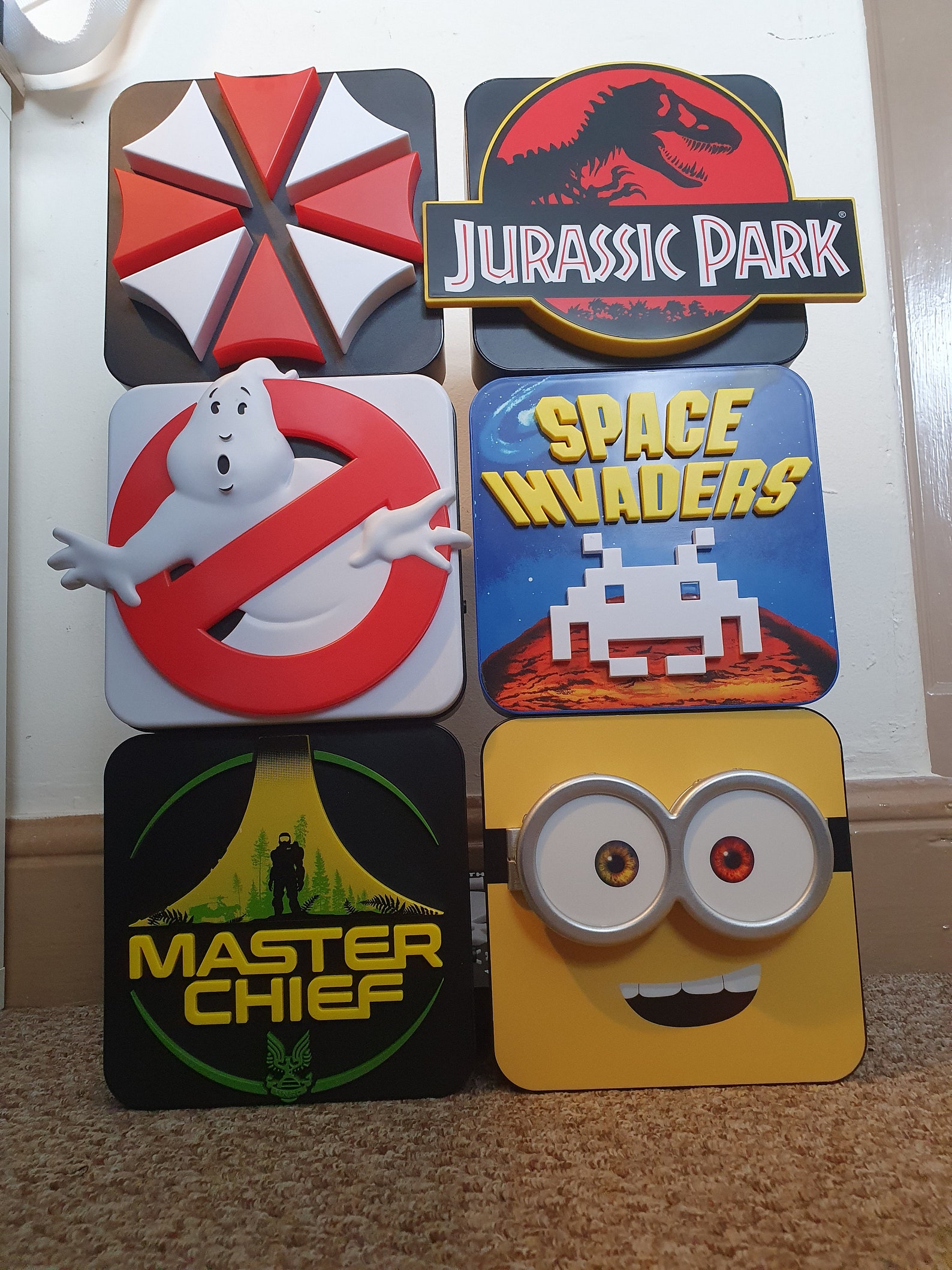 Space Invaders Classic Retro Game Wall Mountable Lamp Logo | Etsy