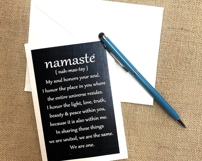 Namaste Cards Yoga Greeting Cards Blank Inside - Etsy