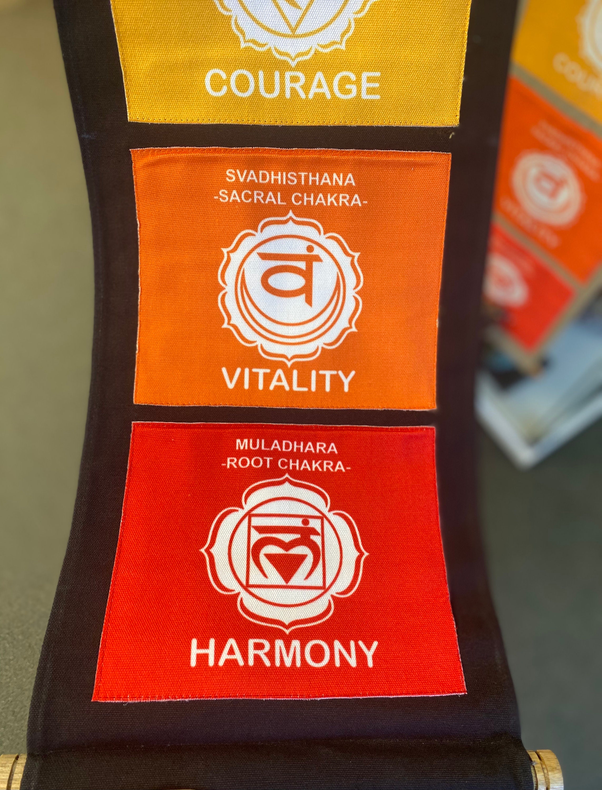 7 Chakra Wall Panel, Yoga, Chakra Banner, Tibetan Chakra Prayer Flag ...