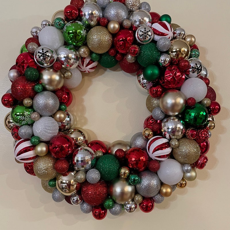 Christmas Ornament Wreath - Etsy