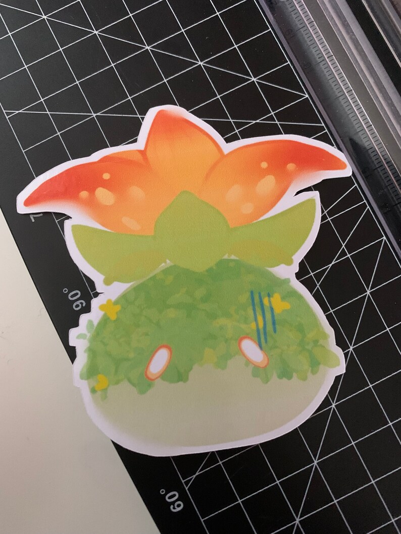 Dendro Slime Sticker Genshin Impact - Etsy