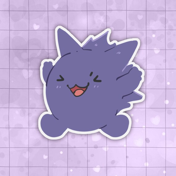 Cute Gengar Sticker - Etsy
