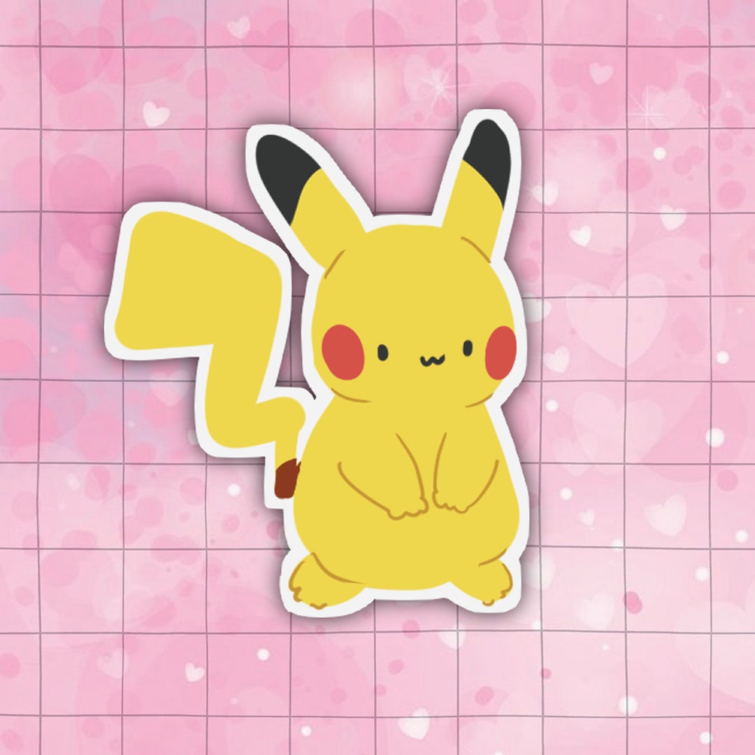 Cute Pikachu Sticker - Etsy