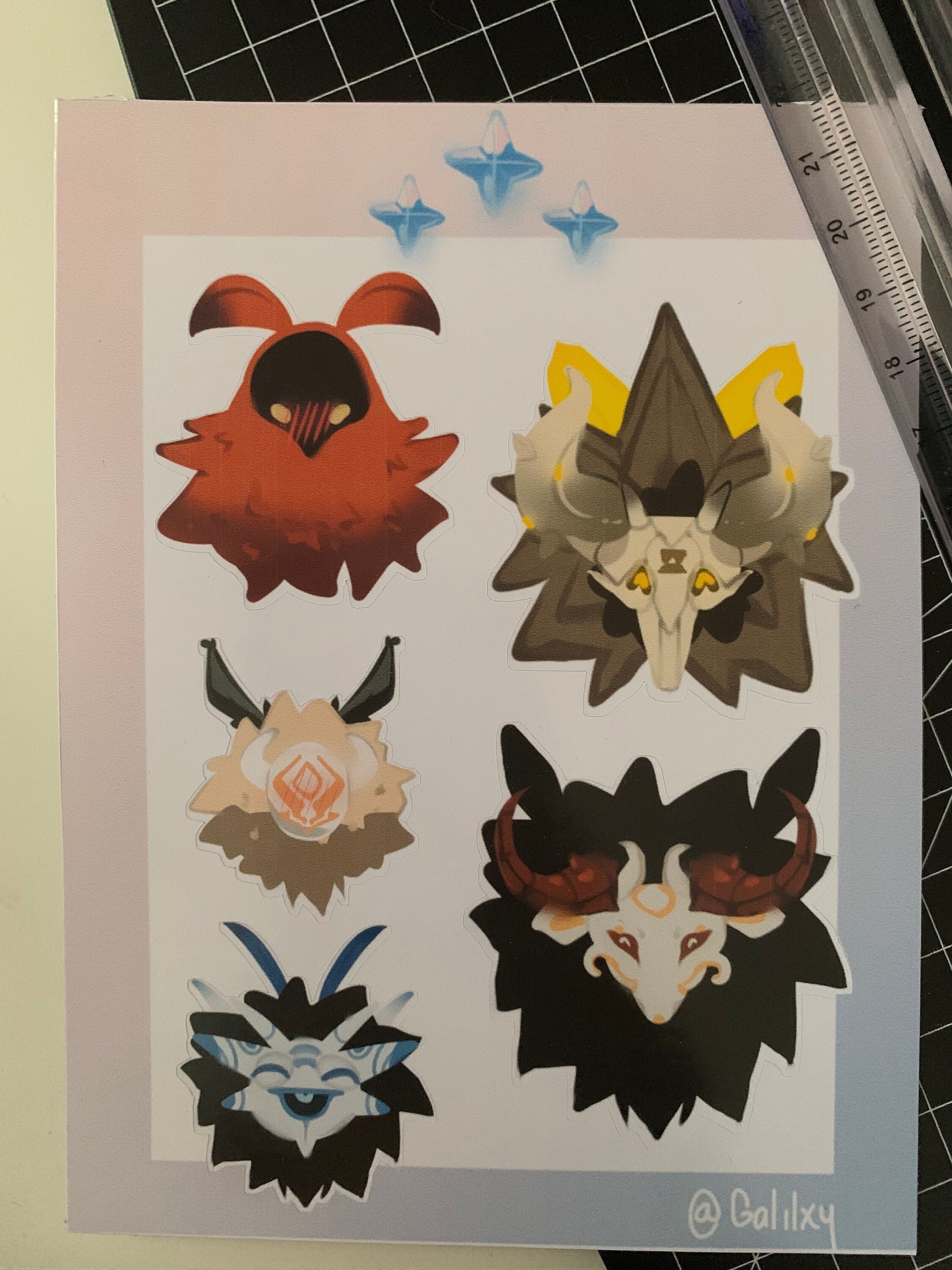 Genshin Impact Mob Sticker Sheet - Etsy