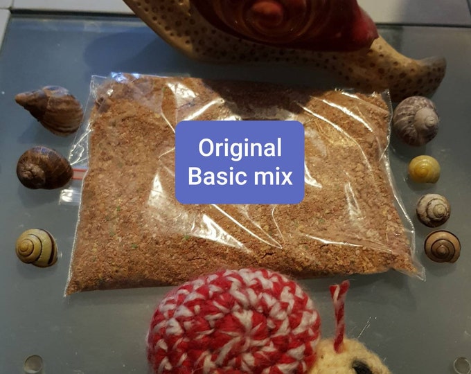 Homemade Snail protein Feed Mix by SnailPets on Etsy