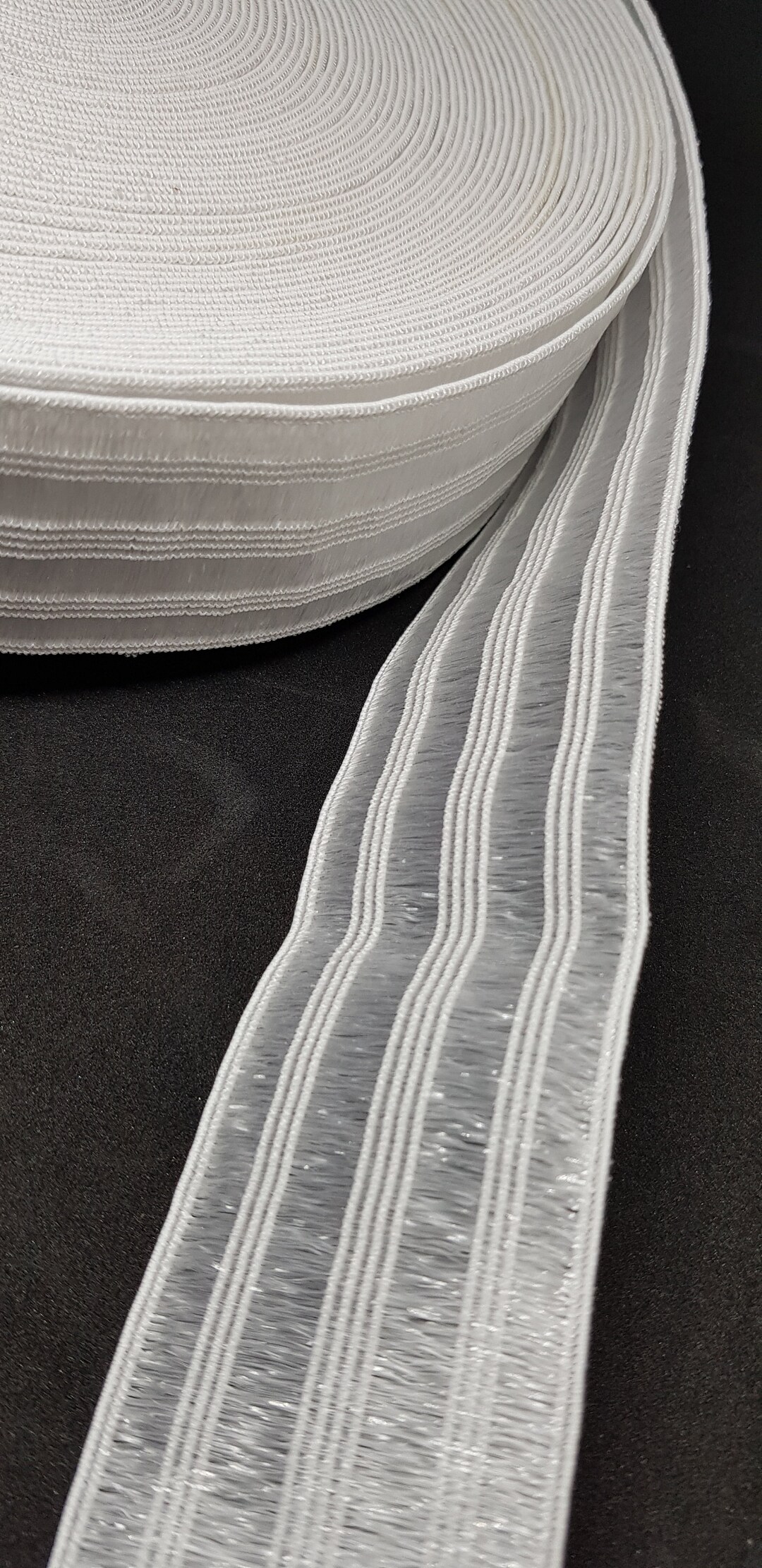 Non Roll White Elastic. Waistband Elastic, 40mm 1 3/4 Inch Wide Elastic ...