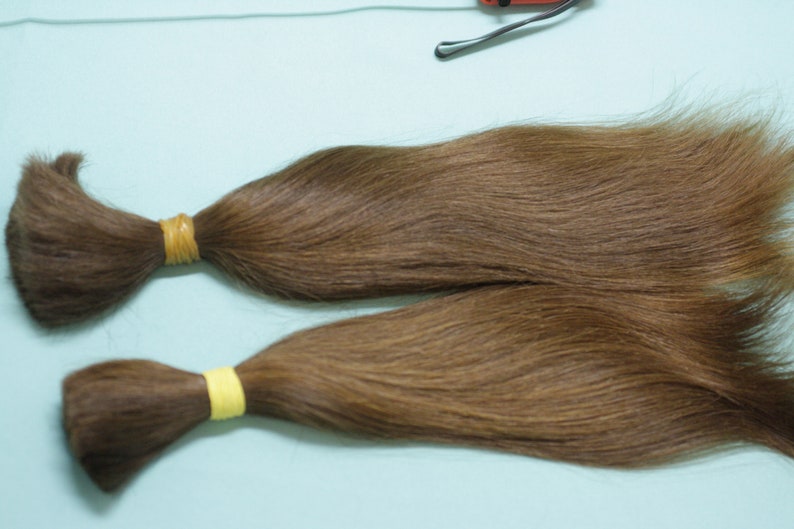 LUX Natural Ukrainian Child Slavic Hair Dark Blonde 35cm/14" and 136gr ...