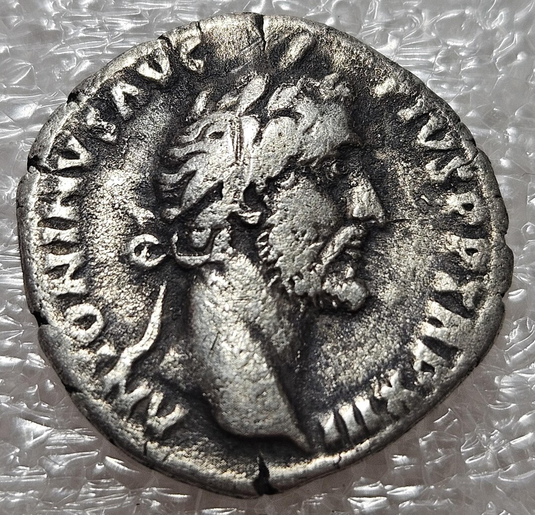 RARE Silver Coin Denarius Roman Empire Emperor Antoninus Pius 149-150yr ...