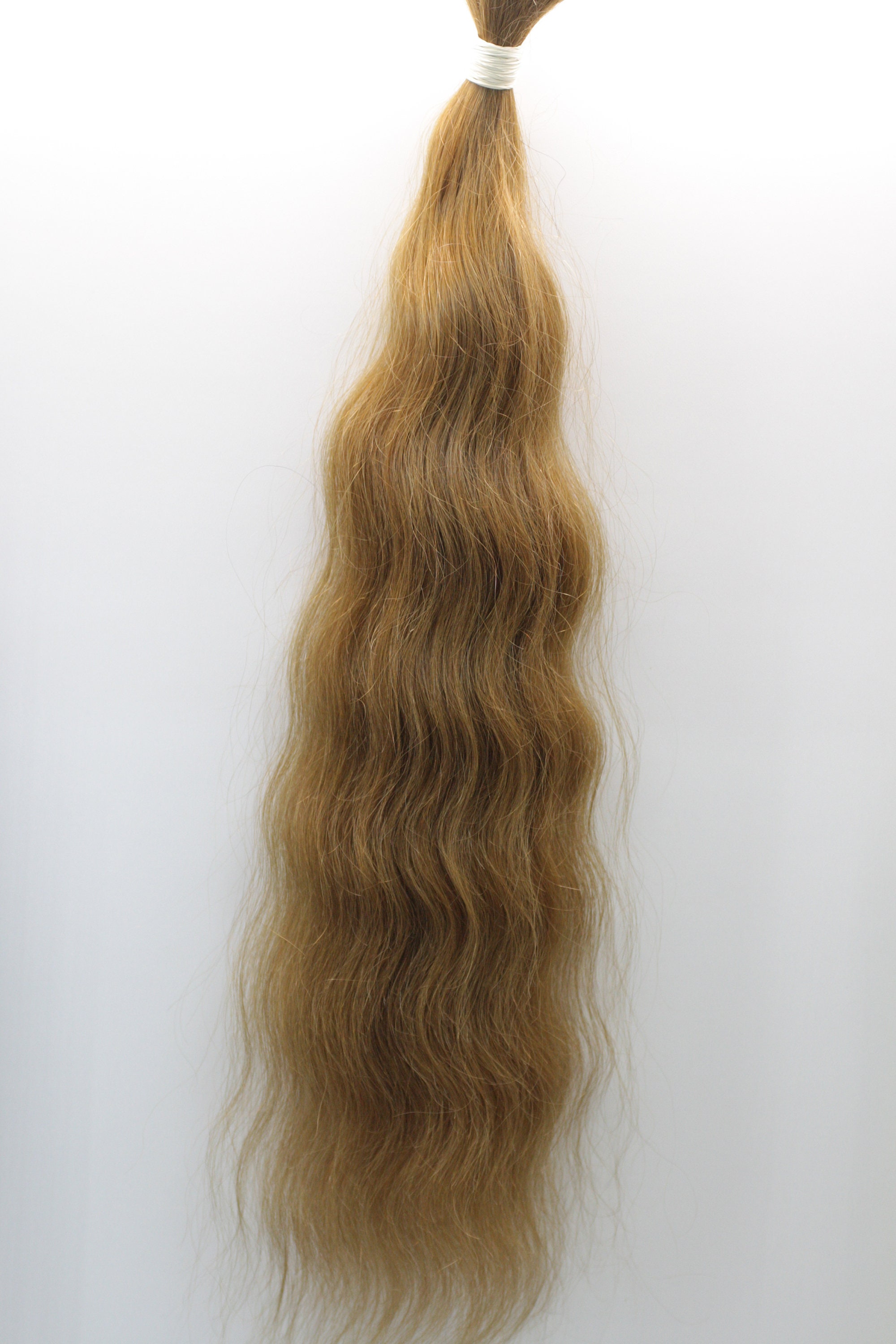 LUX Natural THIN SILKY Wavy Hair Extensions Light Brown - Etsy