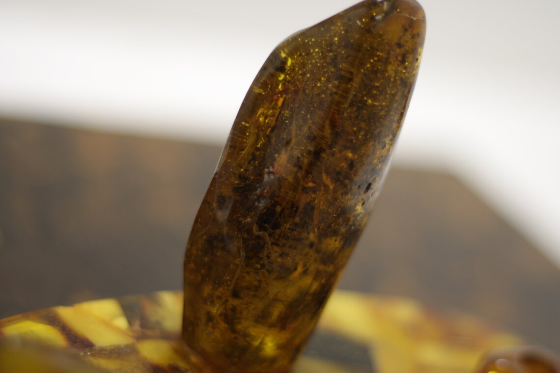 Vintage Amber Writing Set. Baltic Amber. Inclusions. the Only One on ...