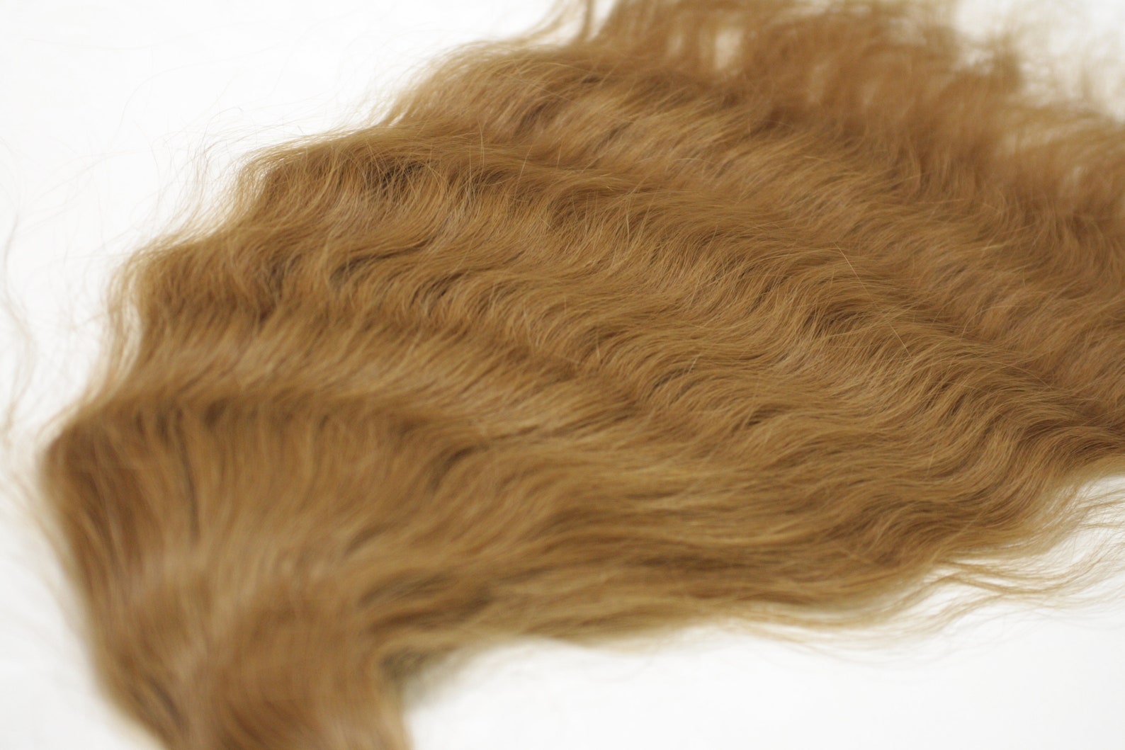 LUX Natural THIN SILKY Wavy Hair Extensions Light Brown | Etsy