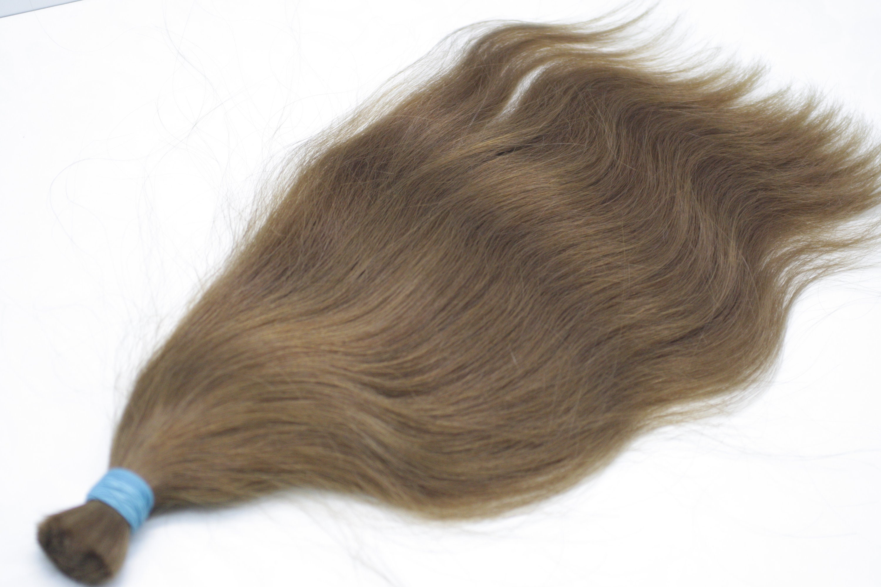 LUX Natural European Ukrainian Slavic Hair Extension Dark Blonde 42cm ...