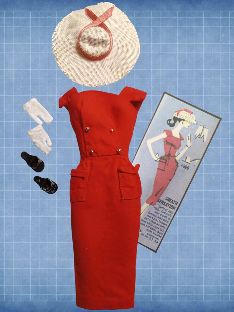 Vintage Barbie COMPLETE Sheath Sensation #986 (1961-1964) - Etsy