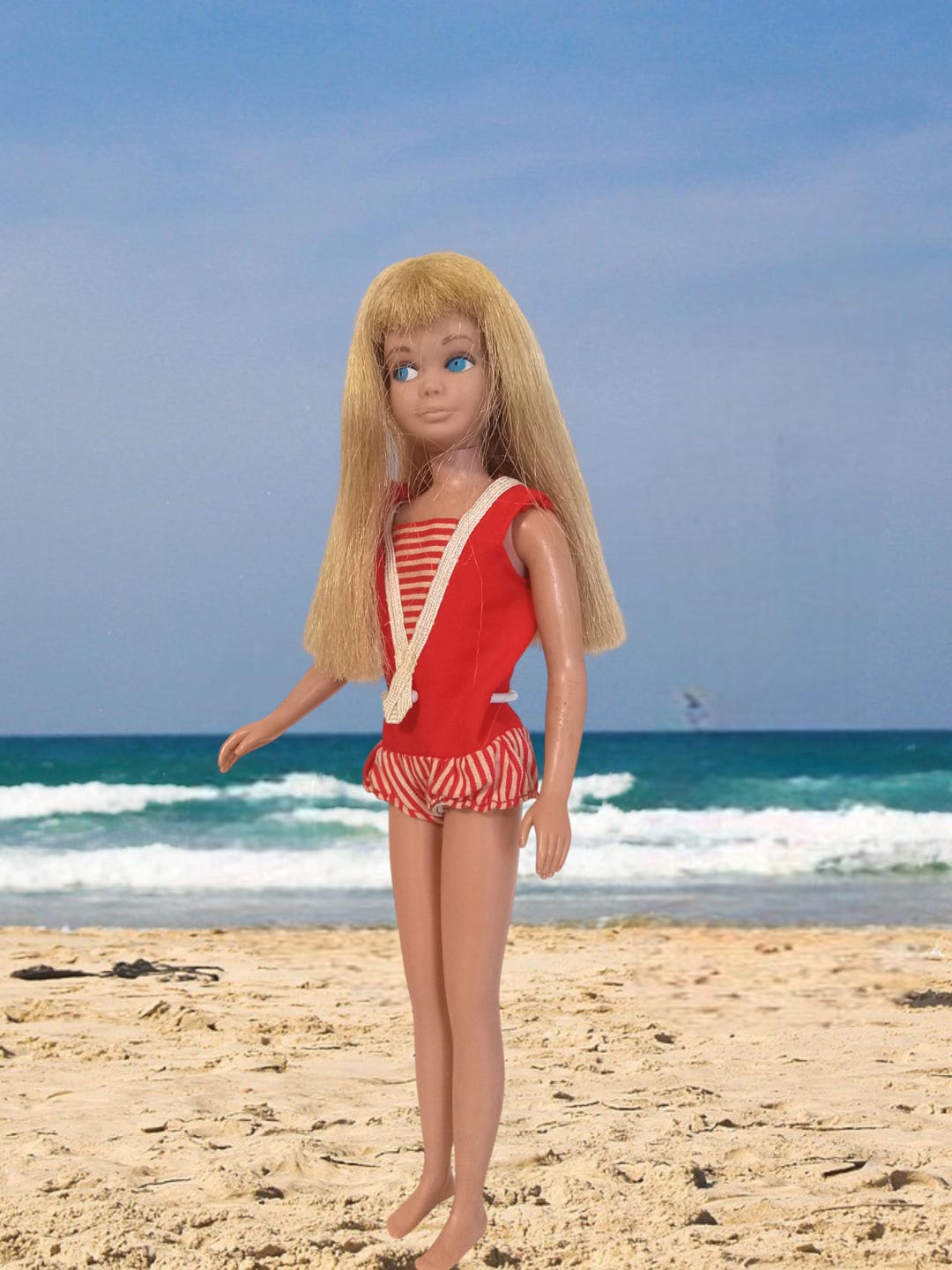 Vintage Skipper Doll in Original Bathing Suit (1965-1966) - Etsy