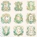 Rococo Easter Alphabet Bundle Transparent PNG Download Watercolor ...