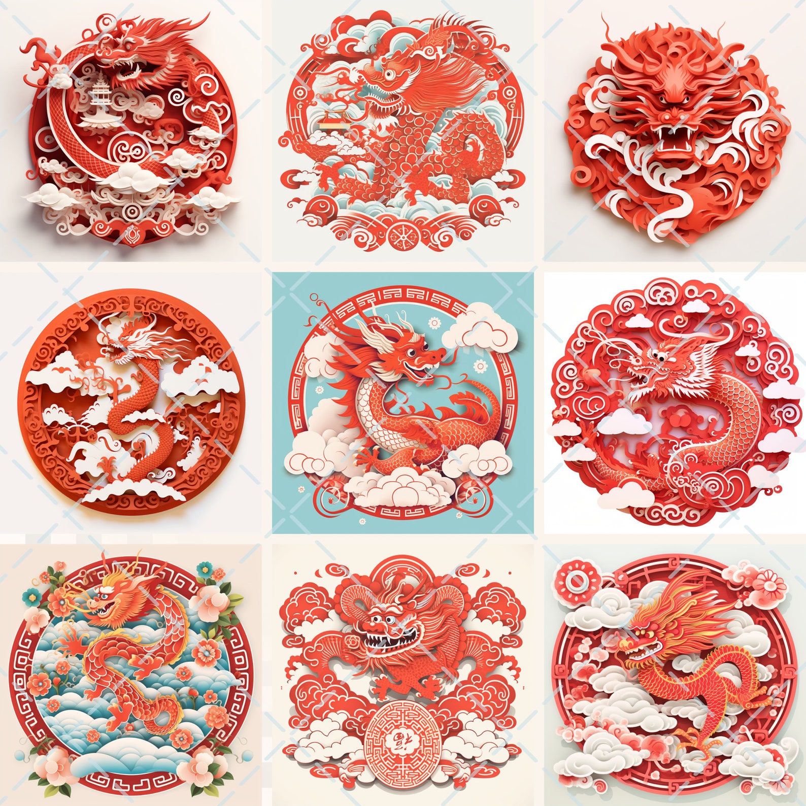 Chinese Dragon Alphabet Transparent PNG SVG Lunar New Year Letters ...