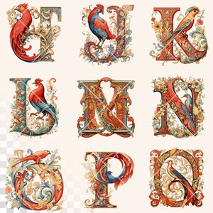 Pheonix Alphabet Bundle Transparent PNG Download - Etsy
