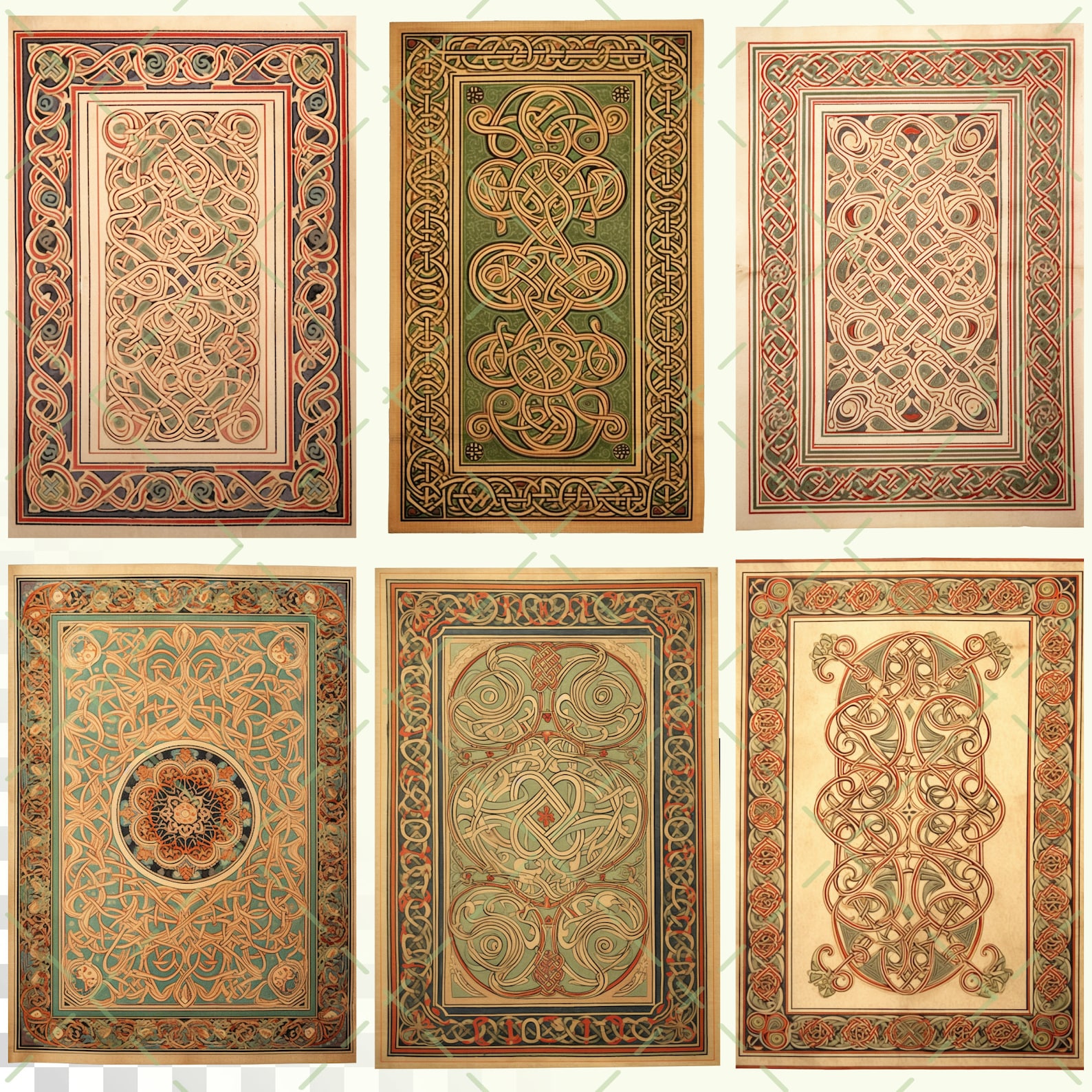 Book of Durrow Alphabet | Transparent PNG SVG | Early Medieval ...