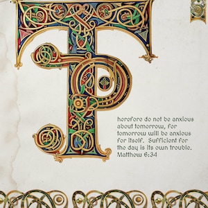 Lindisfarne Gospels Alphabet | Transparent PNG | Early Medieval ...