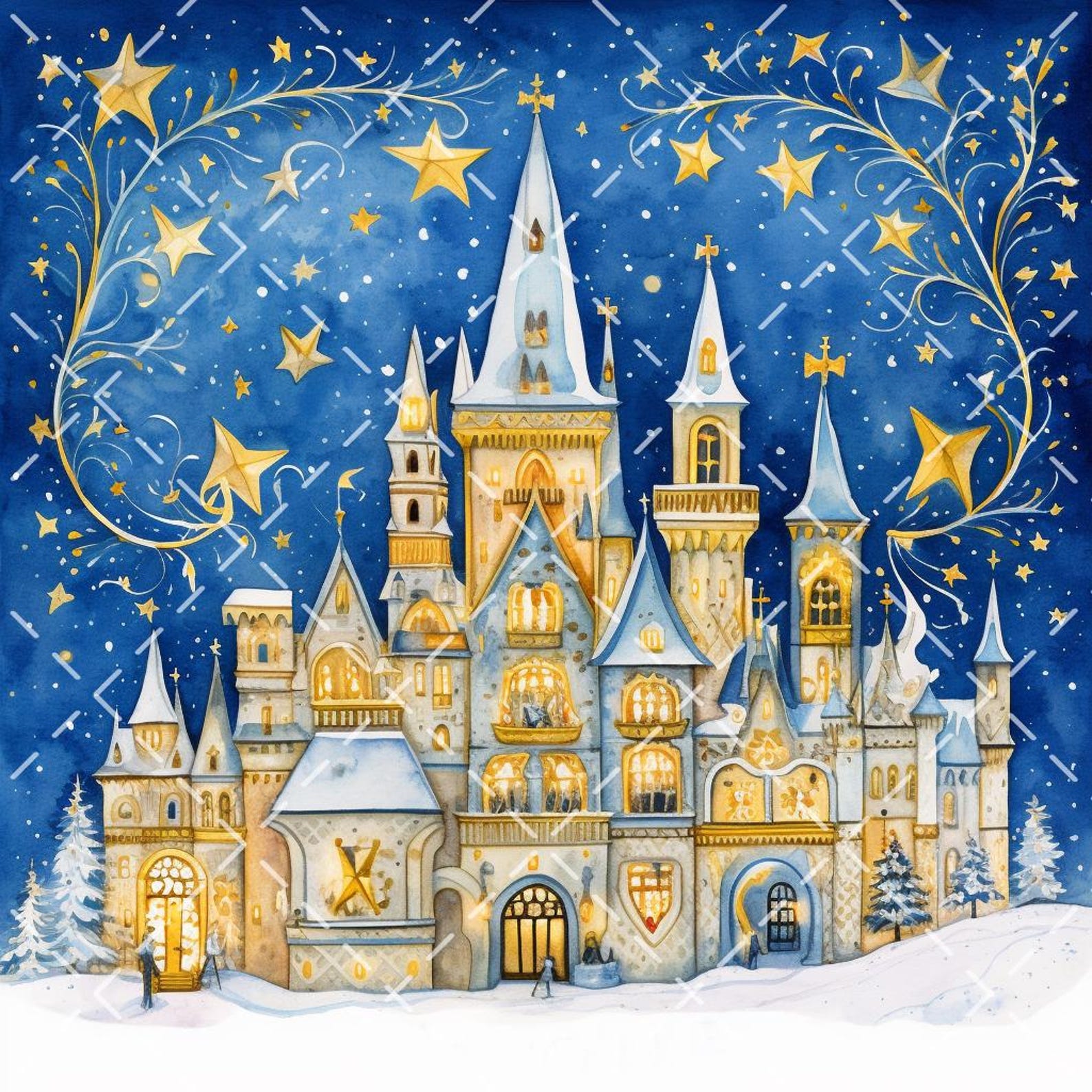 Winter Wonderland Alphabet | Christmas Clipart | Transparent PNG SVG ...
