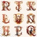 Garnet Alphabet | Transparent PNG SVG | Illuminated Letters | January ...