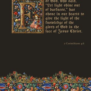 Glory Alphabet | Transparent PNG | Medieval Illuminated Manuscript ...