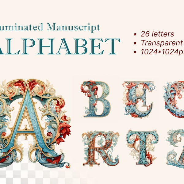 Manuscript Letters - Etsy