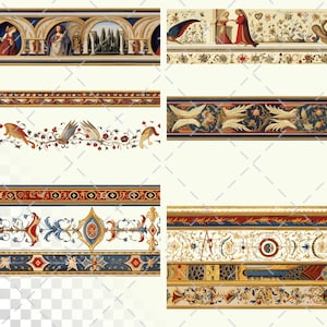 Renaissance Elegance Alphabet | Transparent PNG SVG | Medieval ...