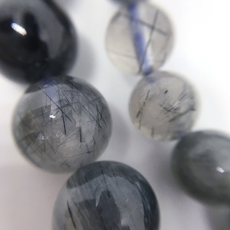 Blue Rutilated Quartz Bracelet Rutilquarz Armband Bracelet - Etsy