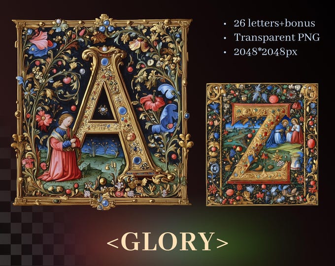 Illuminated Manuscript | Letter R Initial With Classic Flourish ...