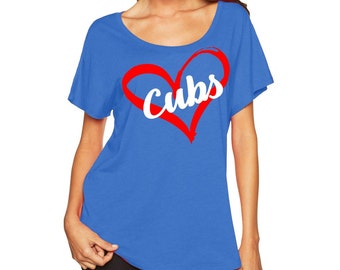 Heart Chicago Cubs - Etsy