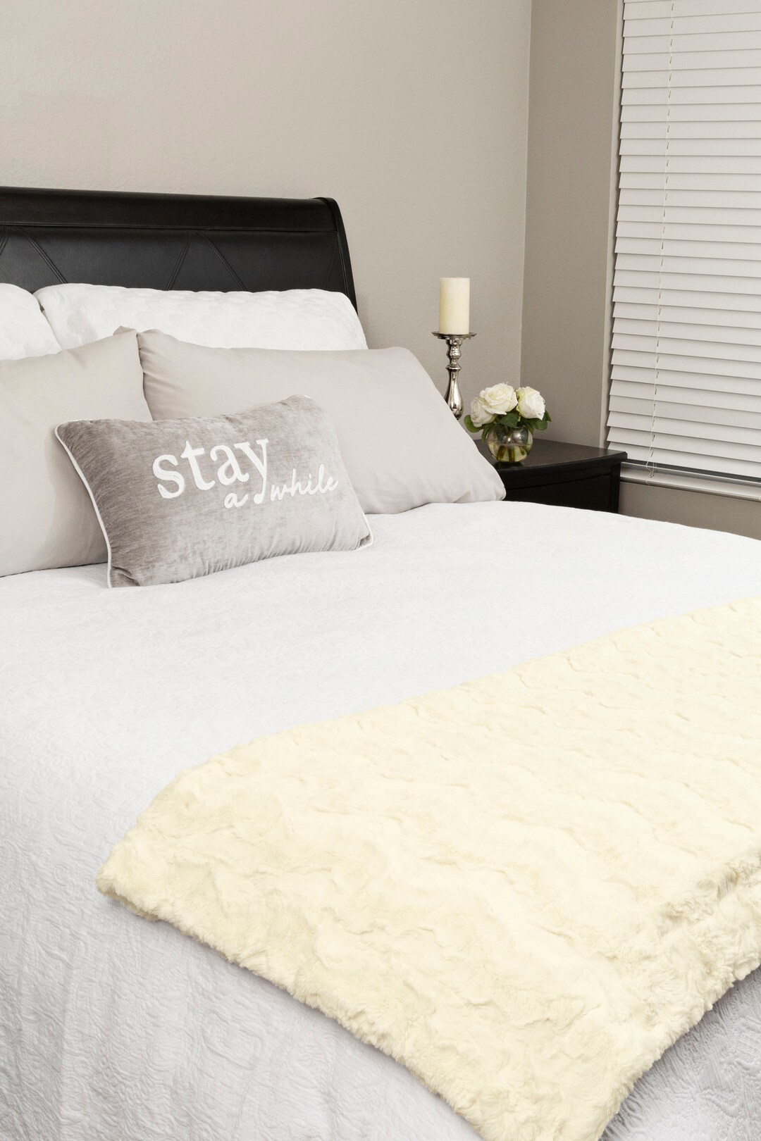 Ivory Glacier - Ready to Ship - 60"x72" Minky Blanket - Etsy