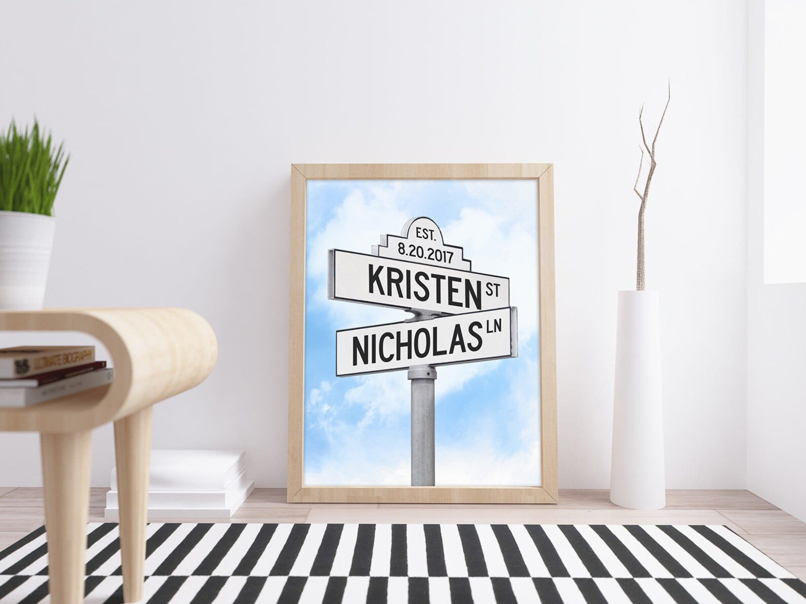 Personalized Intersection Street Sign Custom Street Sign | Etsy